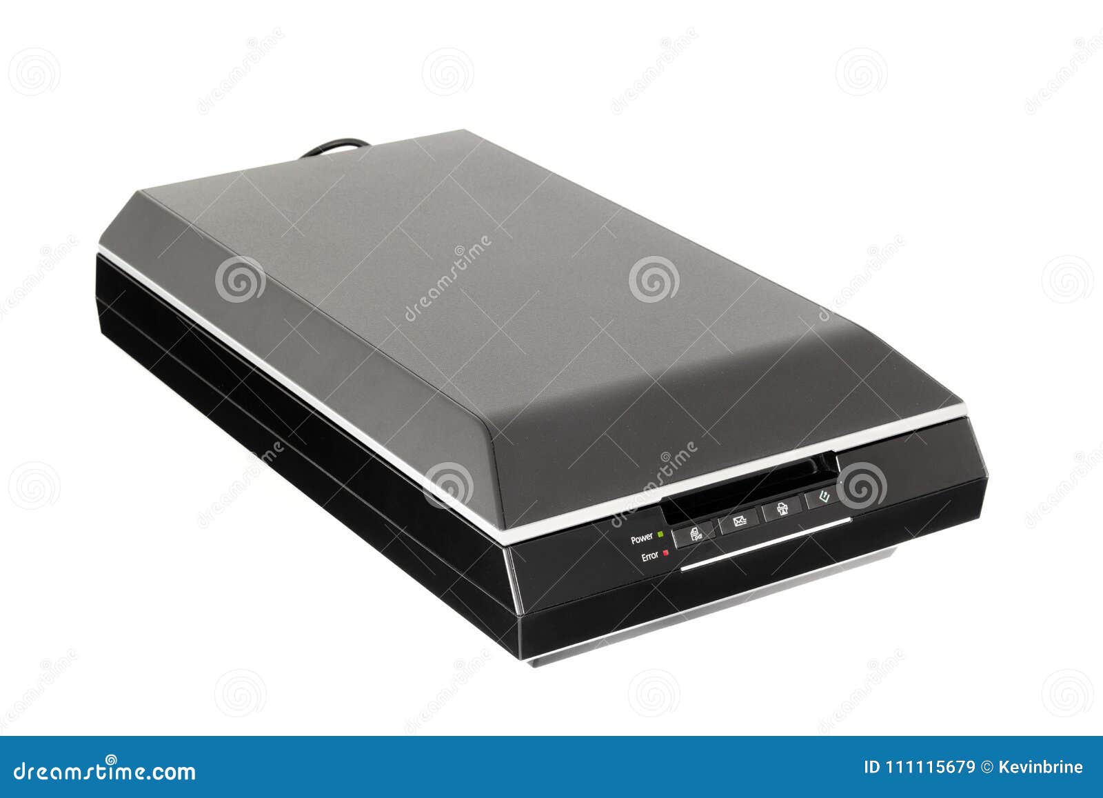 Flatbed Scanner Isolated On White Royalty-Free Stock Photo ...