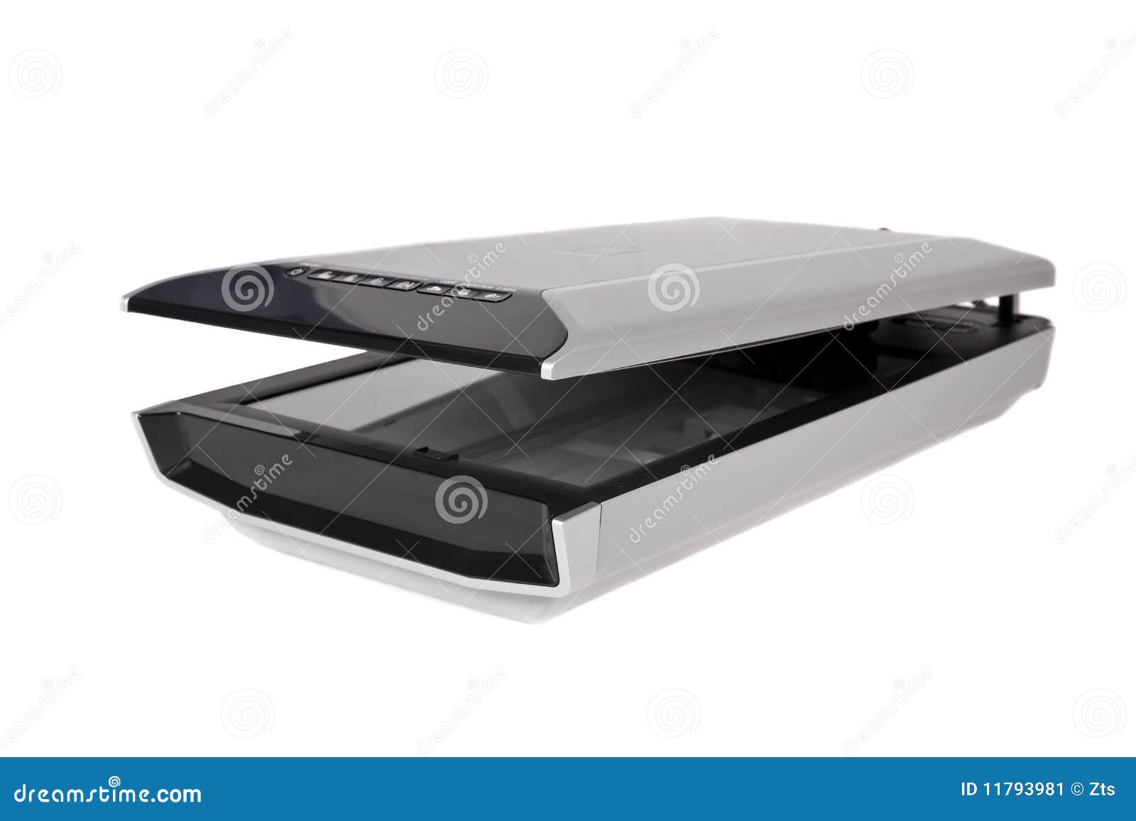 Flatbed Scanner Isolated On White Royalty-Free Stock Photo ...