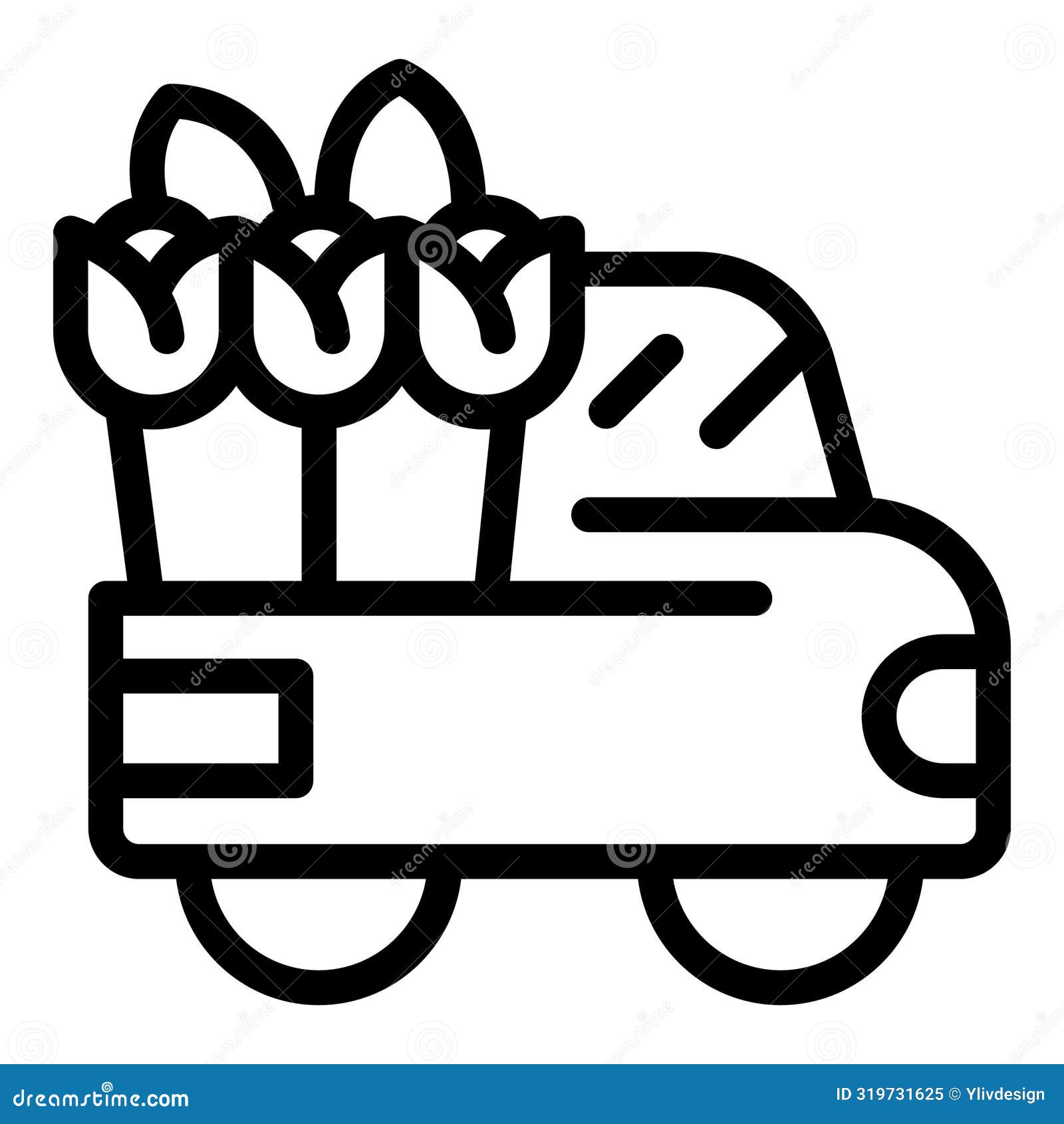 Flatbed Truck Carrying Rockets Icon Stock Vector - Illustration of ...