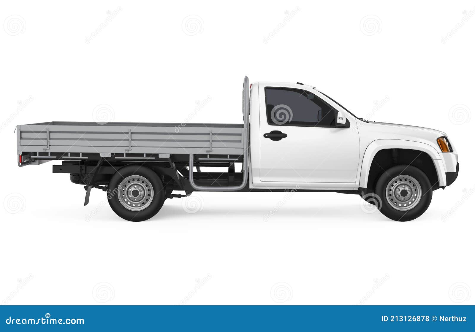 Flatbed Truck Realistic Vector Illustration | CartoonDealer.com #120880696