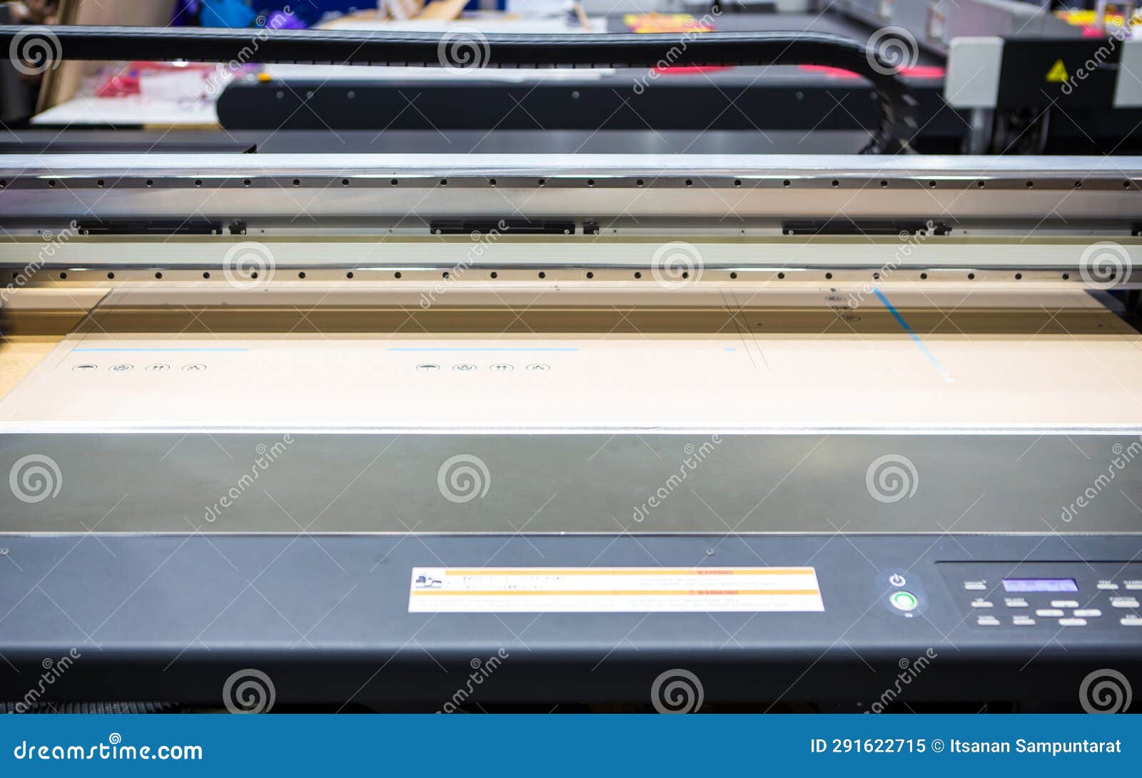 Flatbed UV LED Inkjet Printer Stock Image - Image of cmyk, digital ...