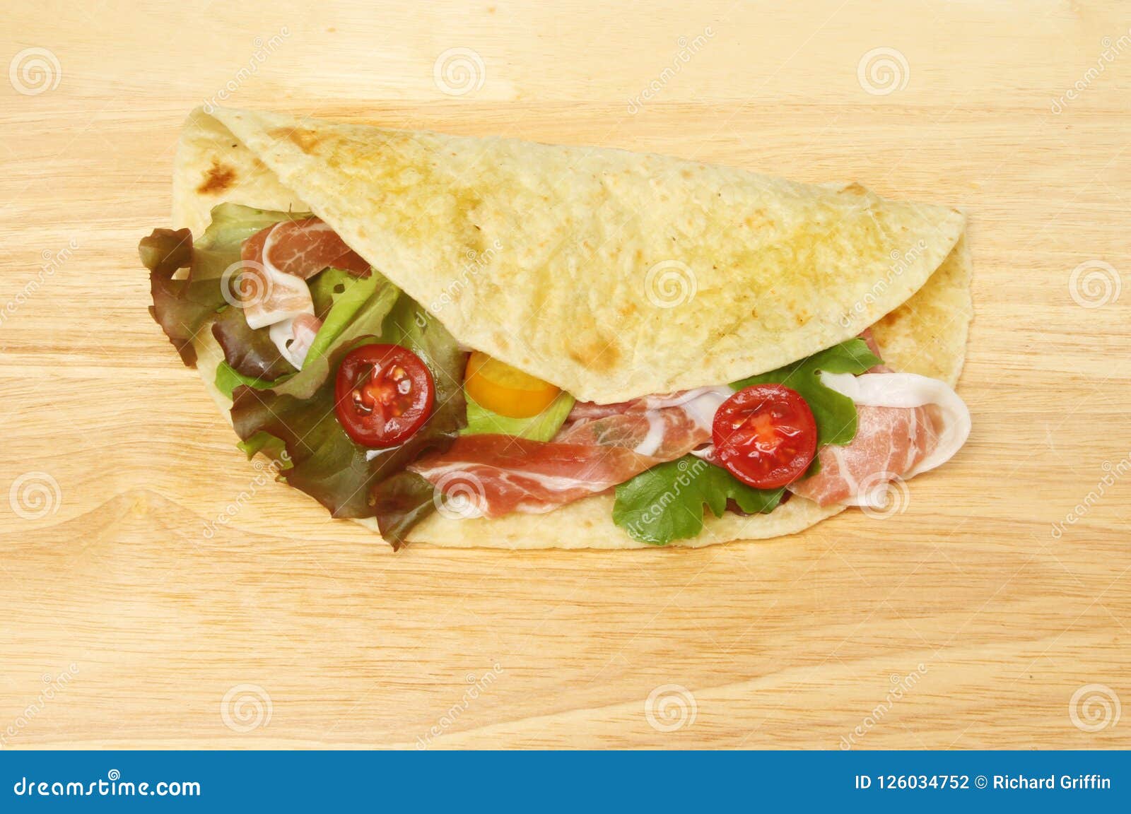 Flatbread Llenado Del Piada Foto de archivo - Imagen de italiano ...