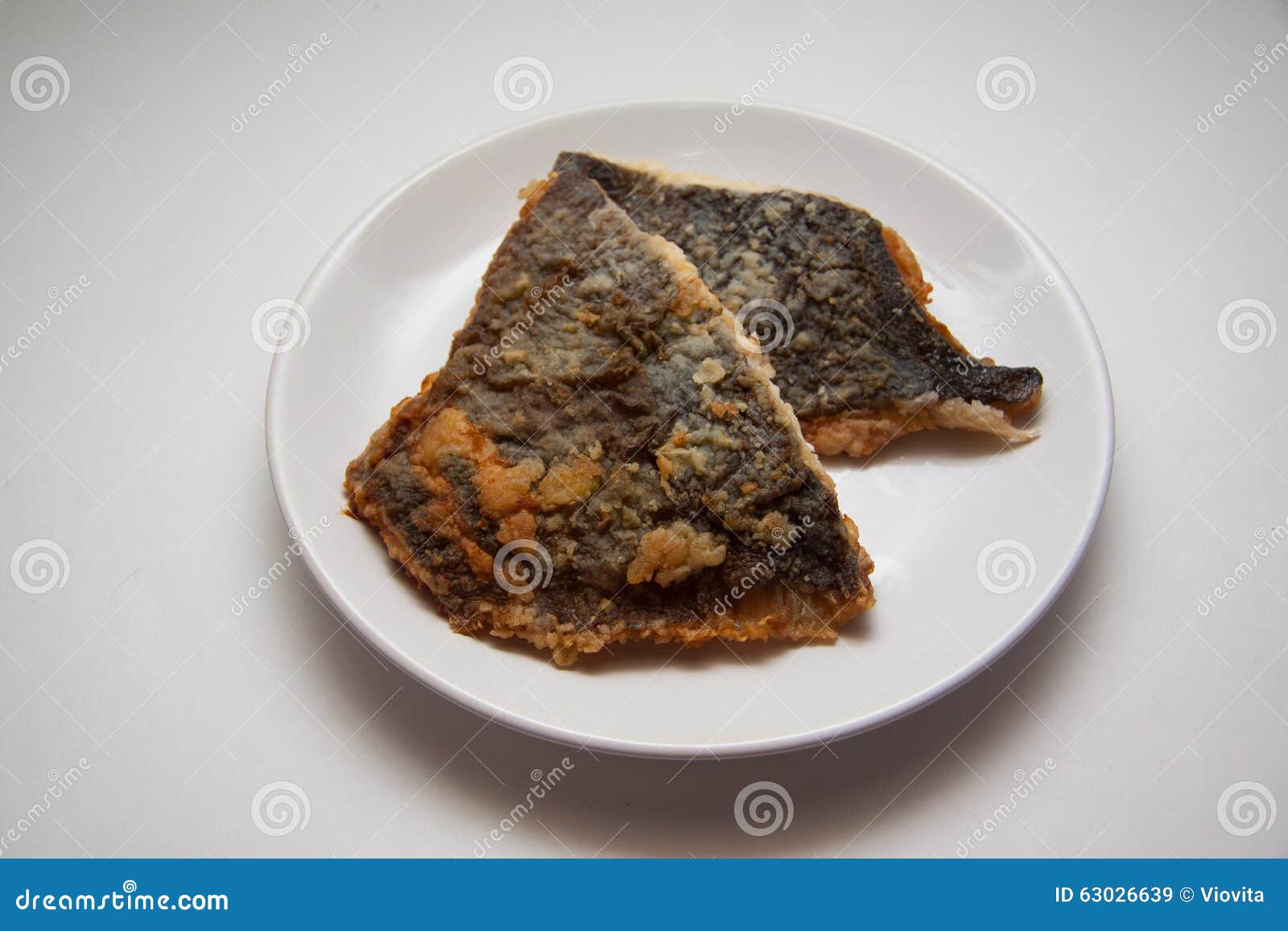 Fried Flatfish Flounder With Crispy Crust Stock Photography ...