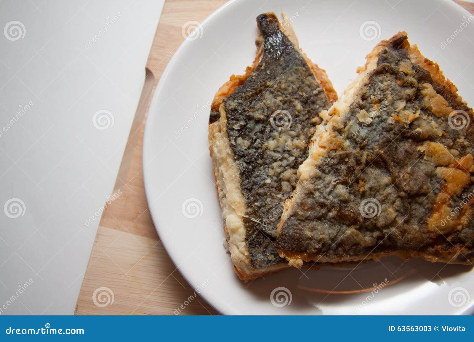 Fried Flatfish Flounder With Crispy Crust Stock Photography ...