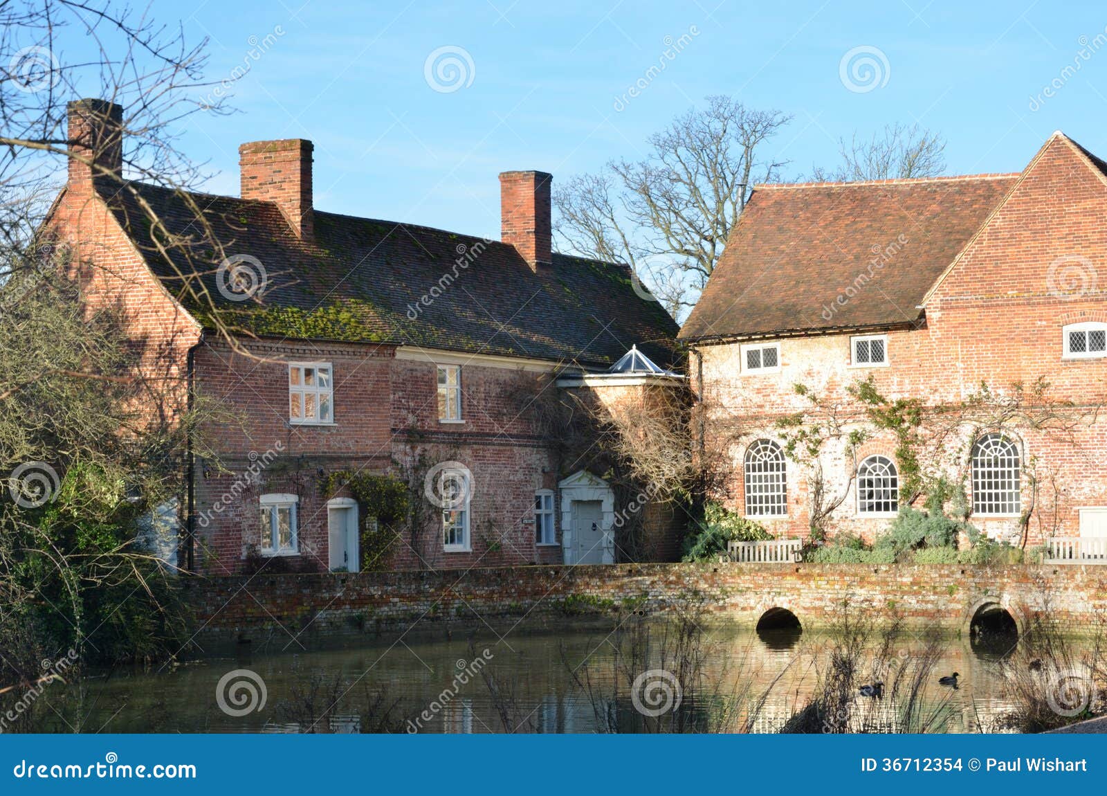 Flatford Mill Suffolk stock photo. Image of europe, country - 36712354