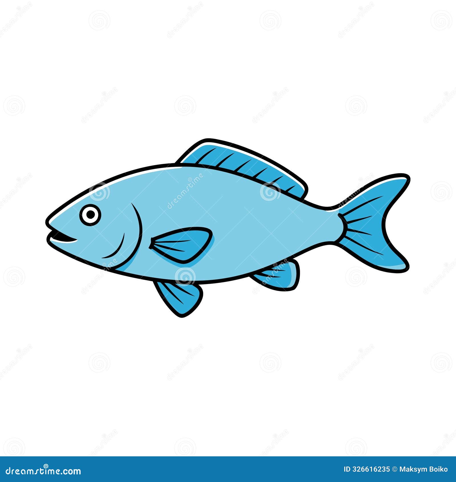 Flathead Catfish Fish Flies Icon Vector Stock Vector - Illustration of ...