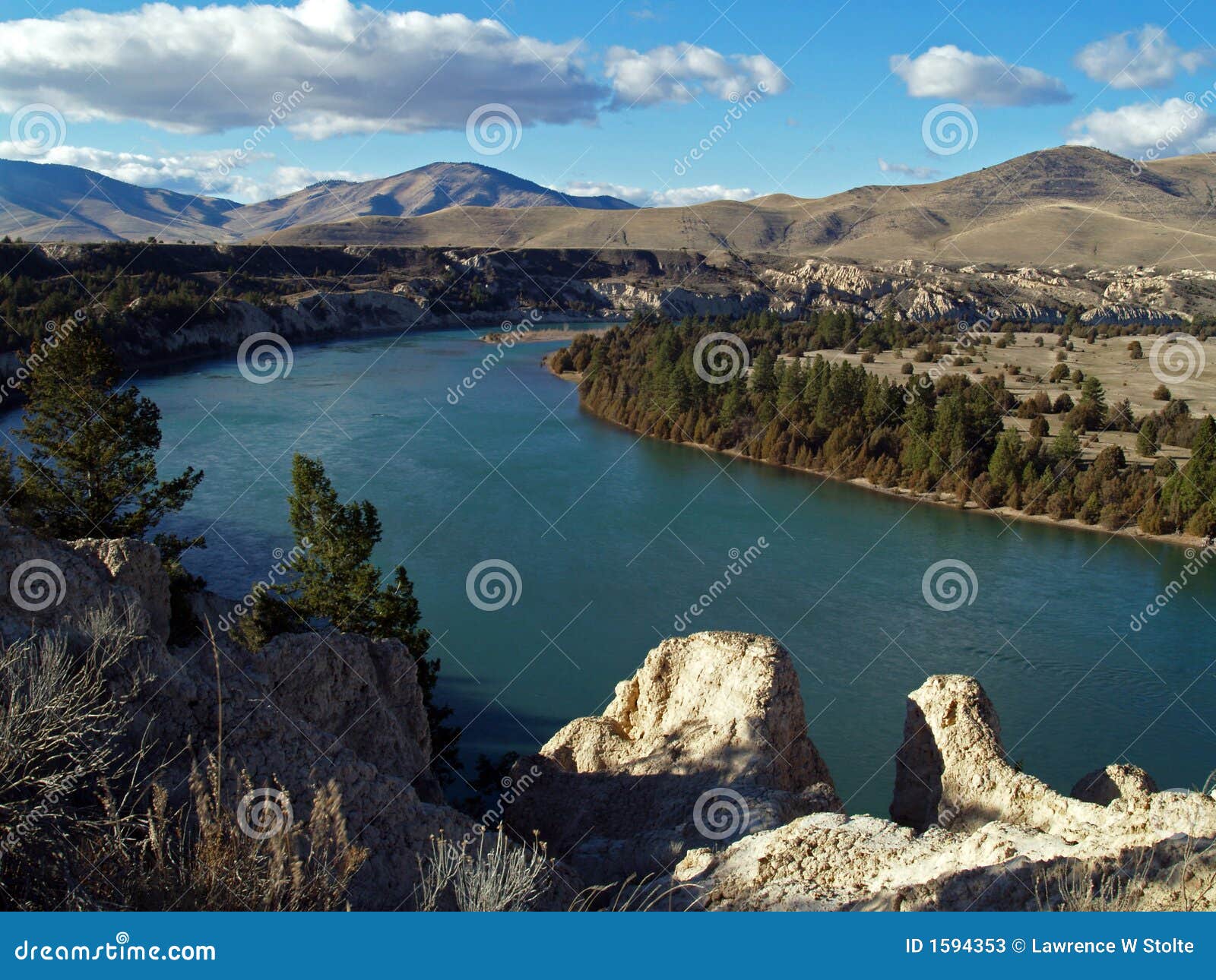 The Flathead River #1 stock image. Image of flowing, stream - 1594353