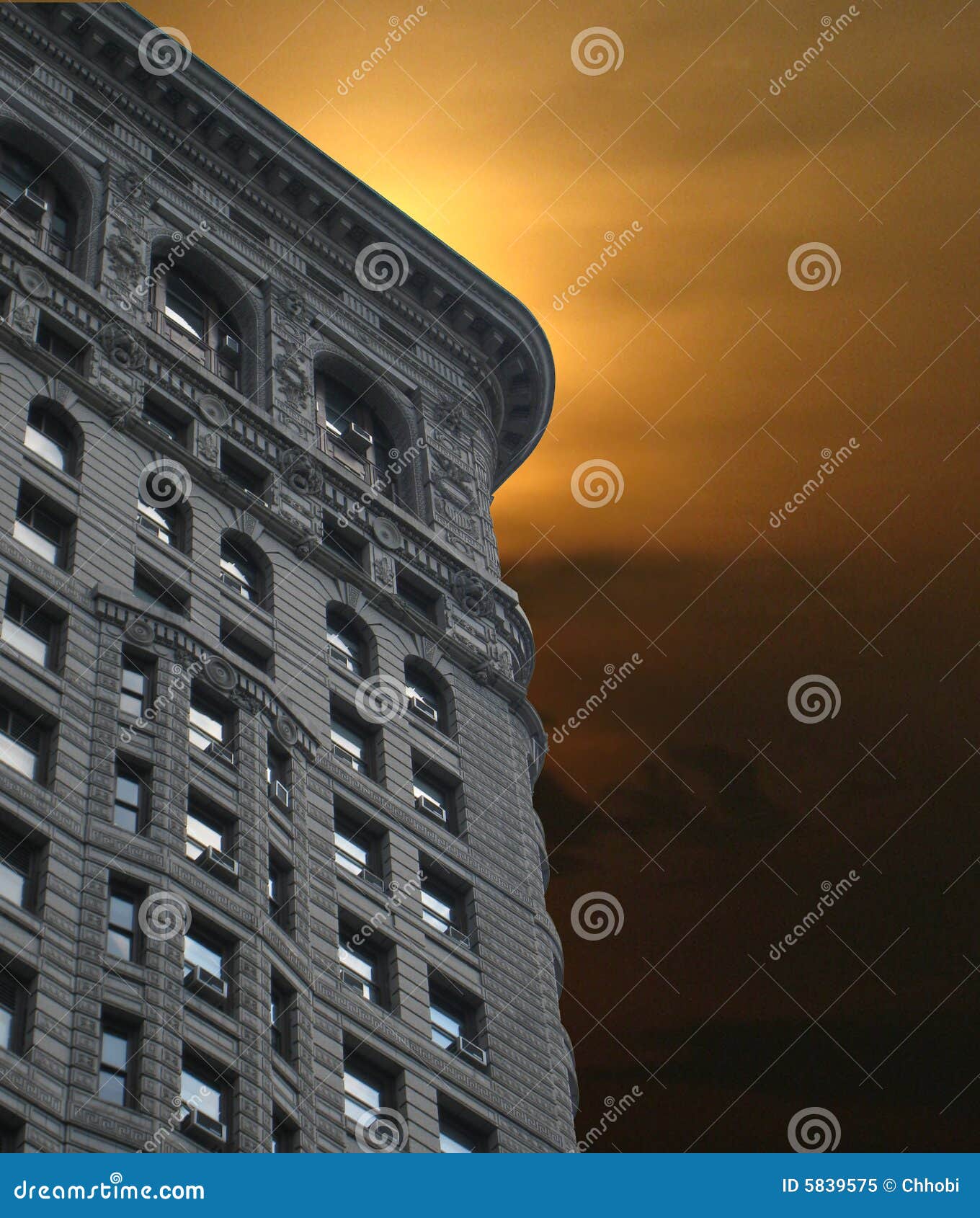 Flatiron sunset editorial image. Image of building, sunset - 5839575