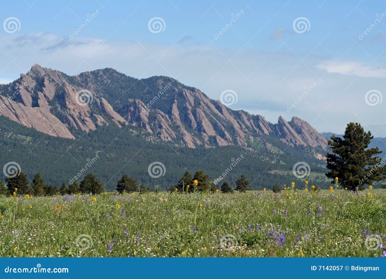 The Flatirons stock image. Image of hogback, rocky, range - 7142057