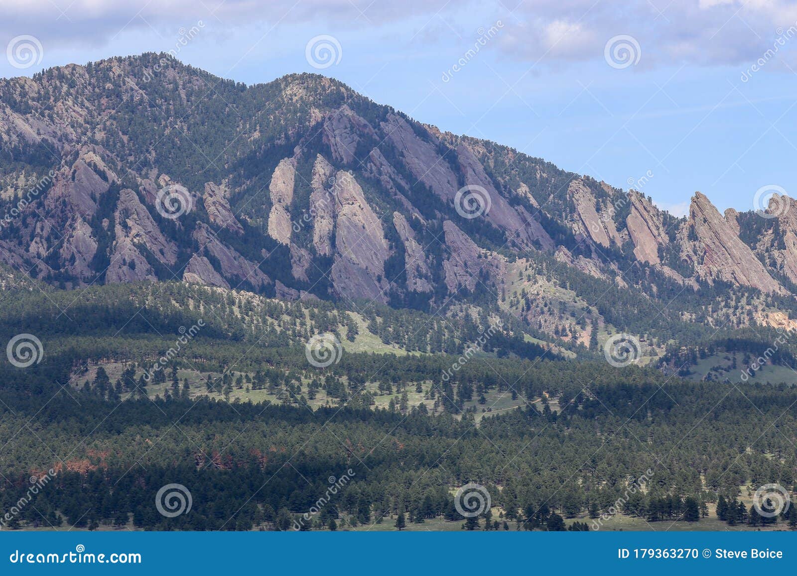 Flatirons in Boulder, Colorado Along the Front Range Stock Photo ...