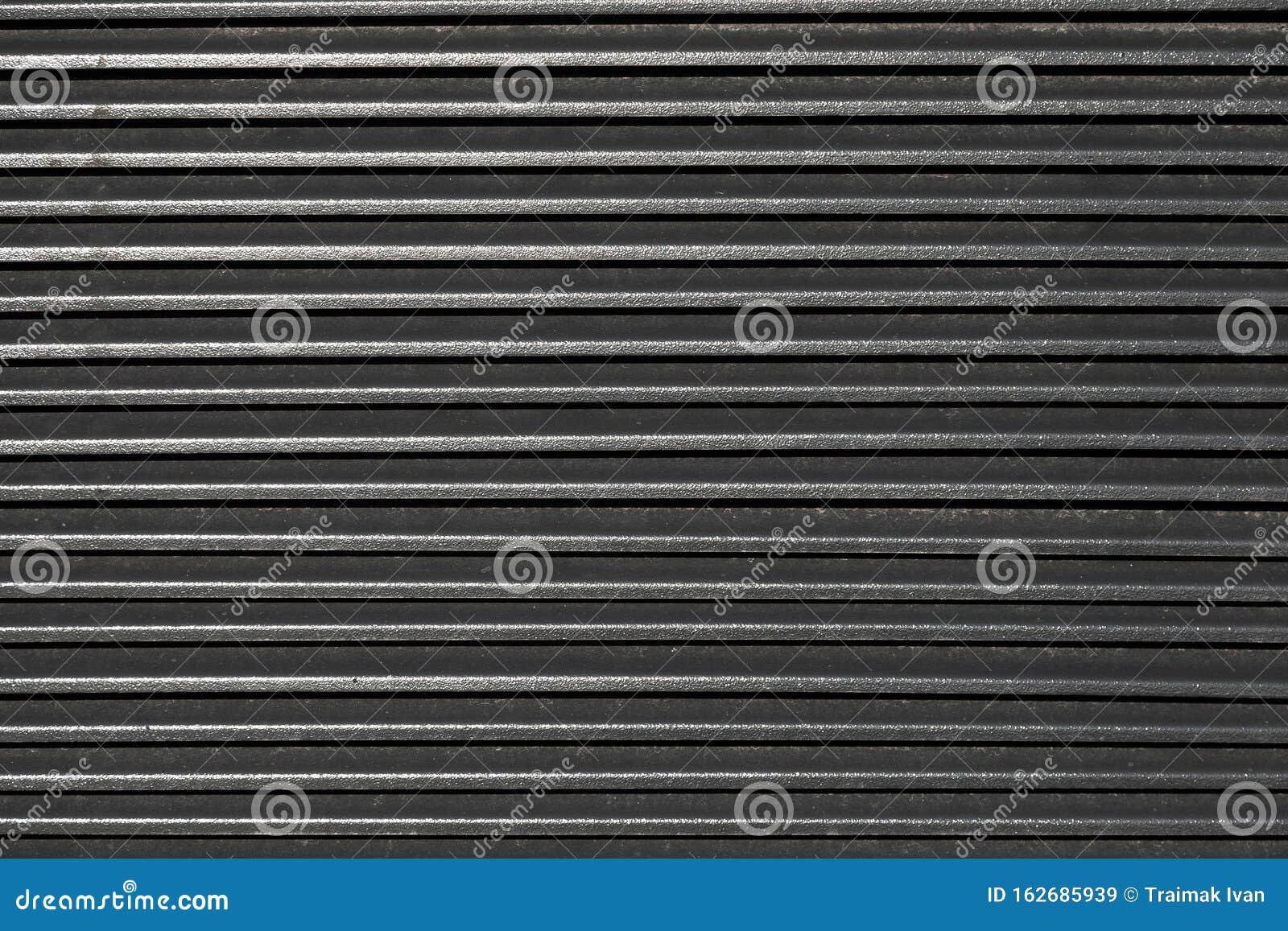 Flatlay of Ribbed Metal Surface for the Blind Stock Image - Image of ...