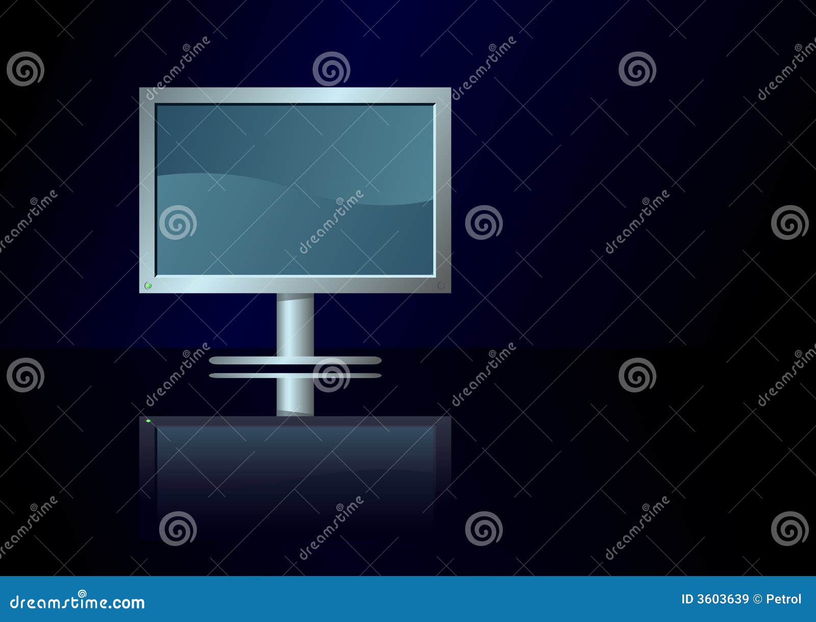 Flatscreen stock vector. Illustration of broadcast, electronics - 3603639
