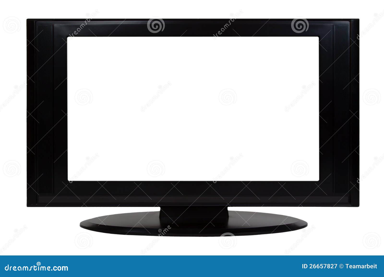 Flatscreen TV stock image. Image of white, blank, black - 26657827