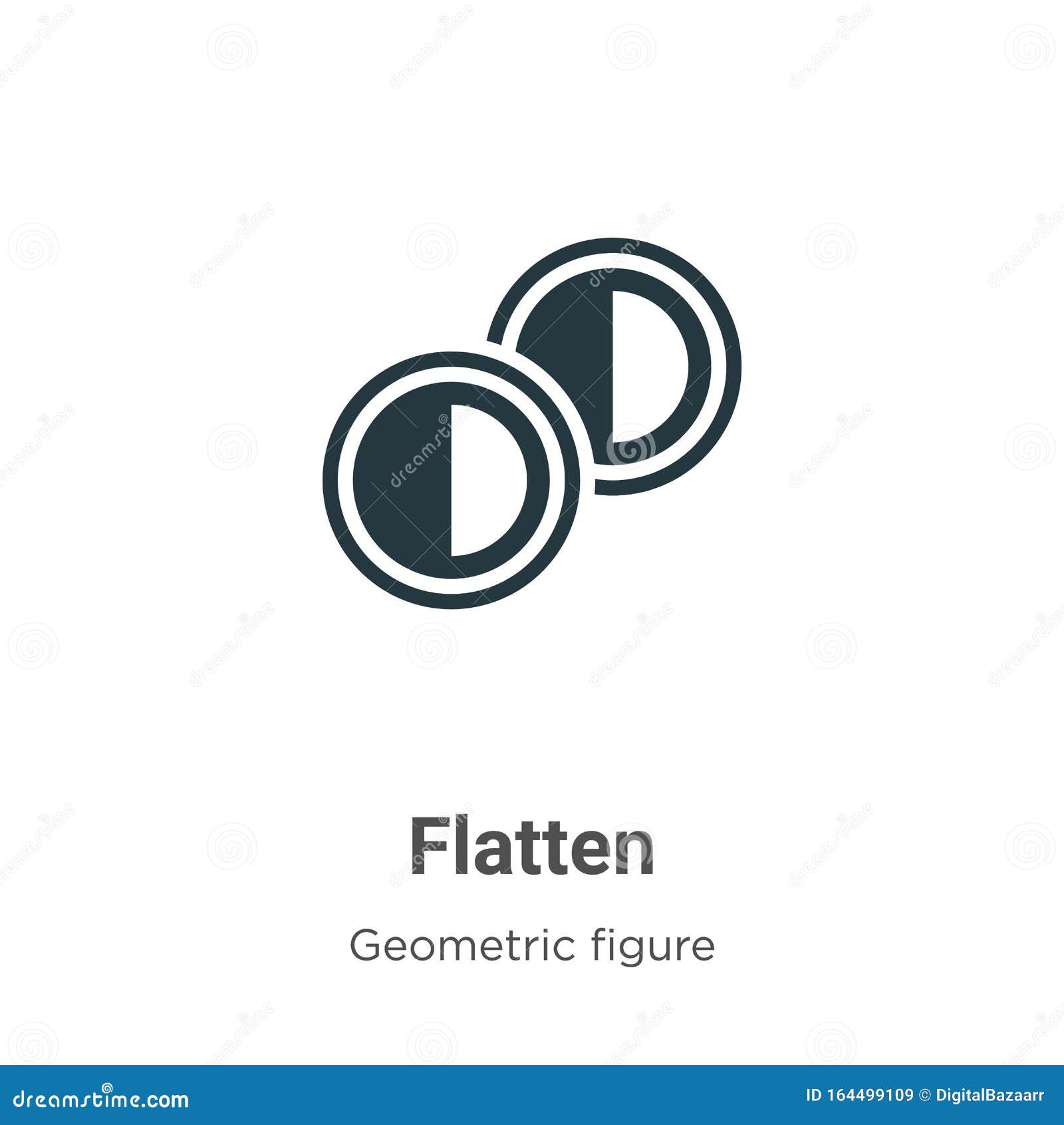 Flatten Vector Icon on White Background. Flat Vector Flatten Icon ...