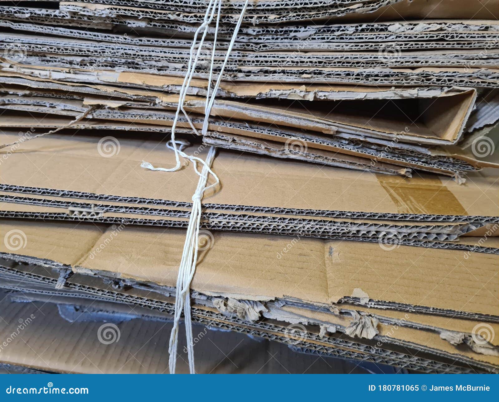 Flattened Cardboard Boxes Stacked Randomly Stock Image - Image of boxes ...