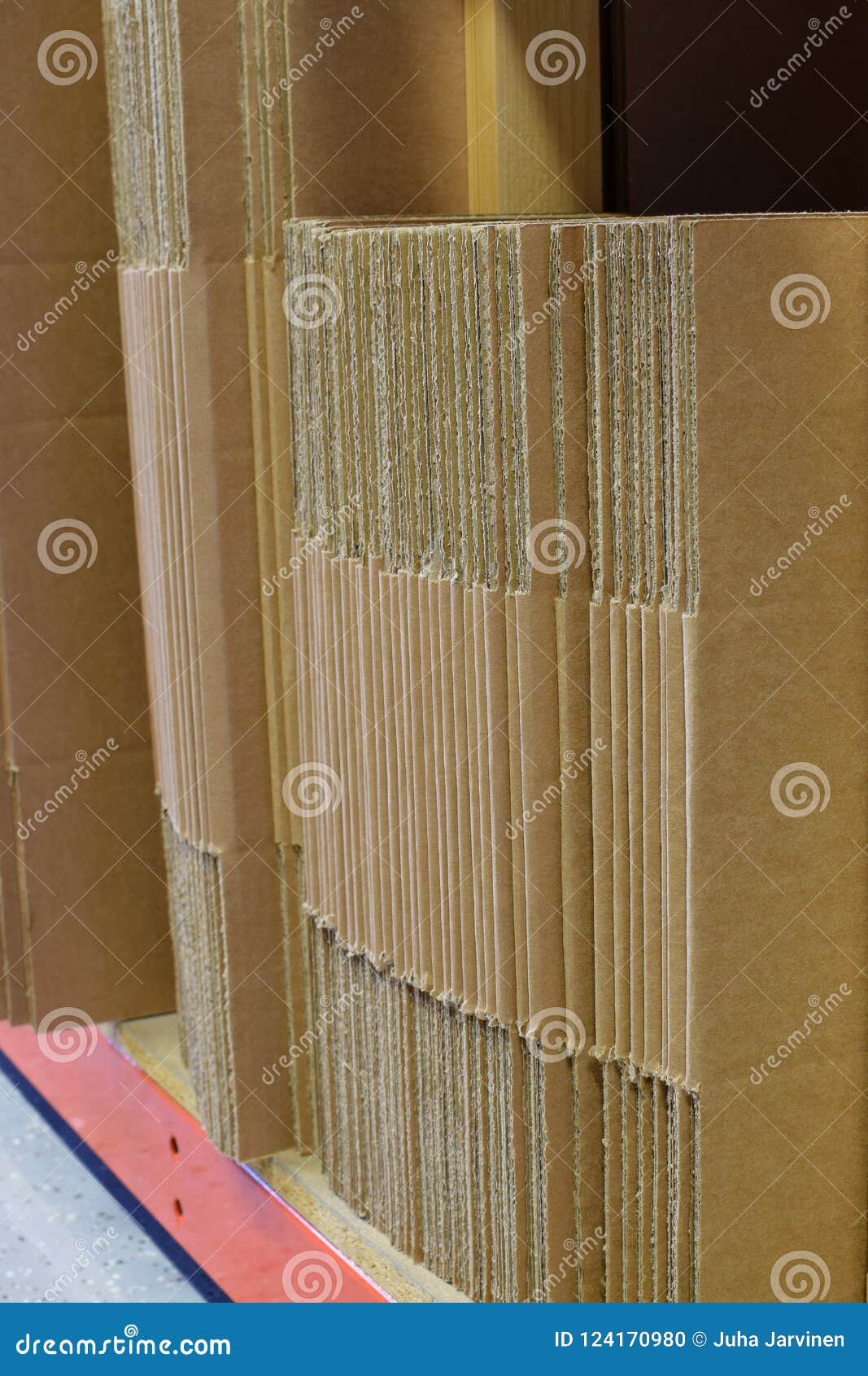 Flattened cardboard stock photo. Image of packing, blank - 124170980