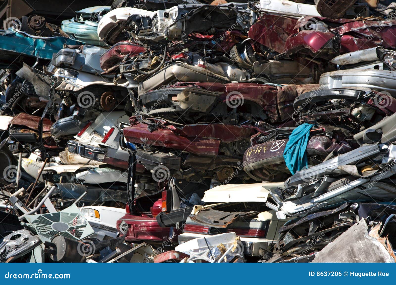 Flattened cars stock photo. Image of automotive, flat - 8637206