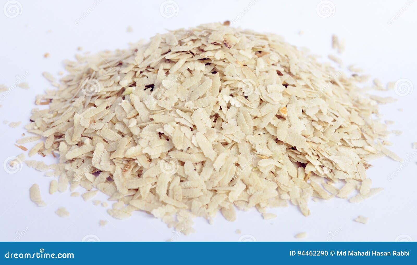 Flattened rice isolated stock photo. Image of grain, diet - 94462290