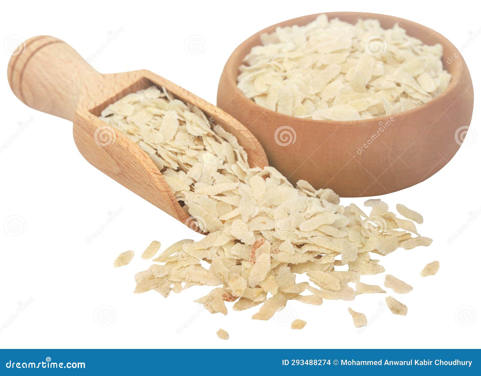 Flattened Rice, Puffed Rice, And Popped Rice In Color Paper Thonga Bowl ...