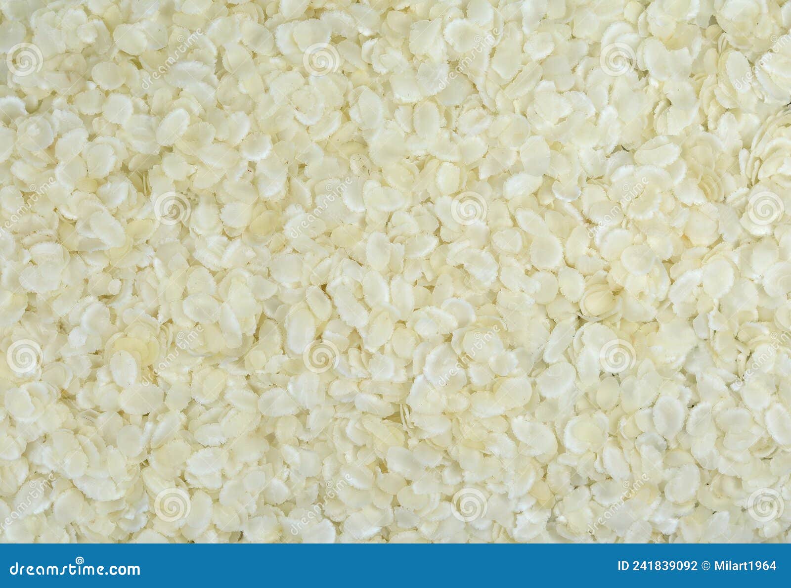 Flattened Rice Flakes Isolated on White. Stock Photo - Image of natural ...