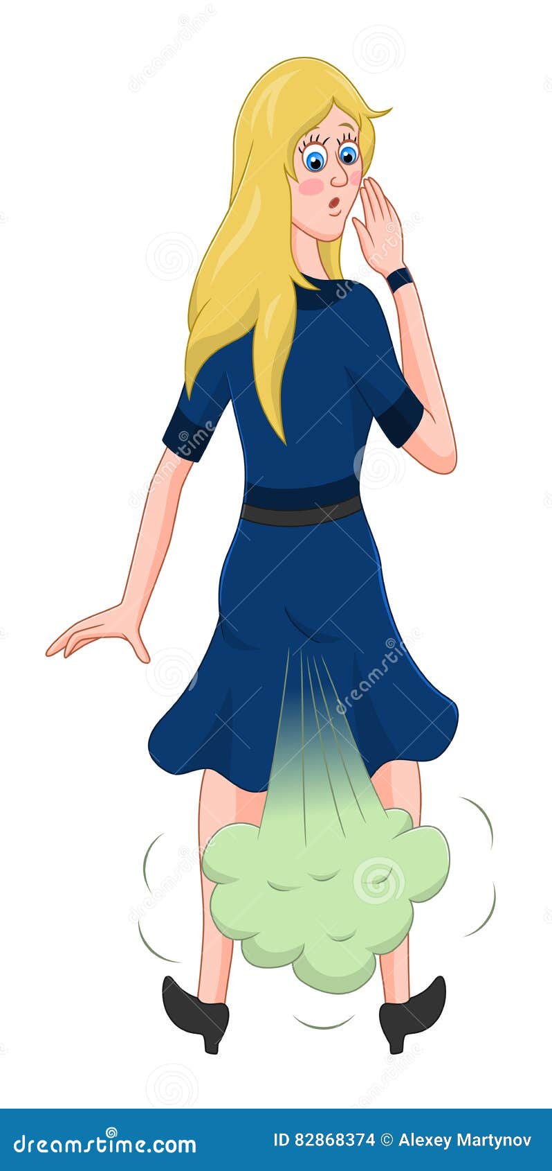 Flatulentie vector illustratie. Illustration of onplezierig - 82868374