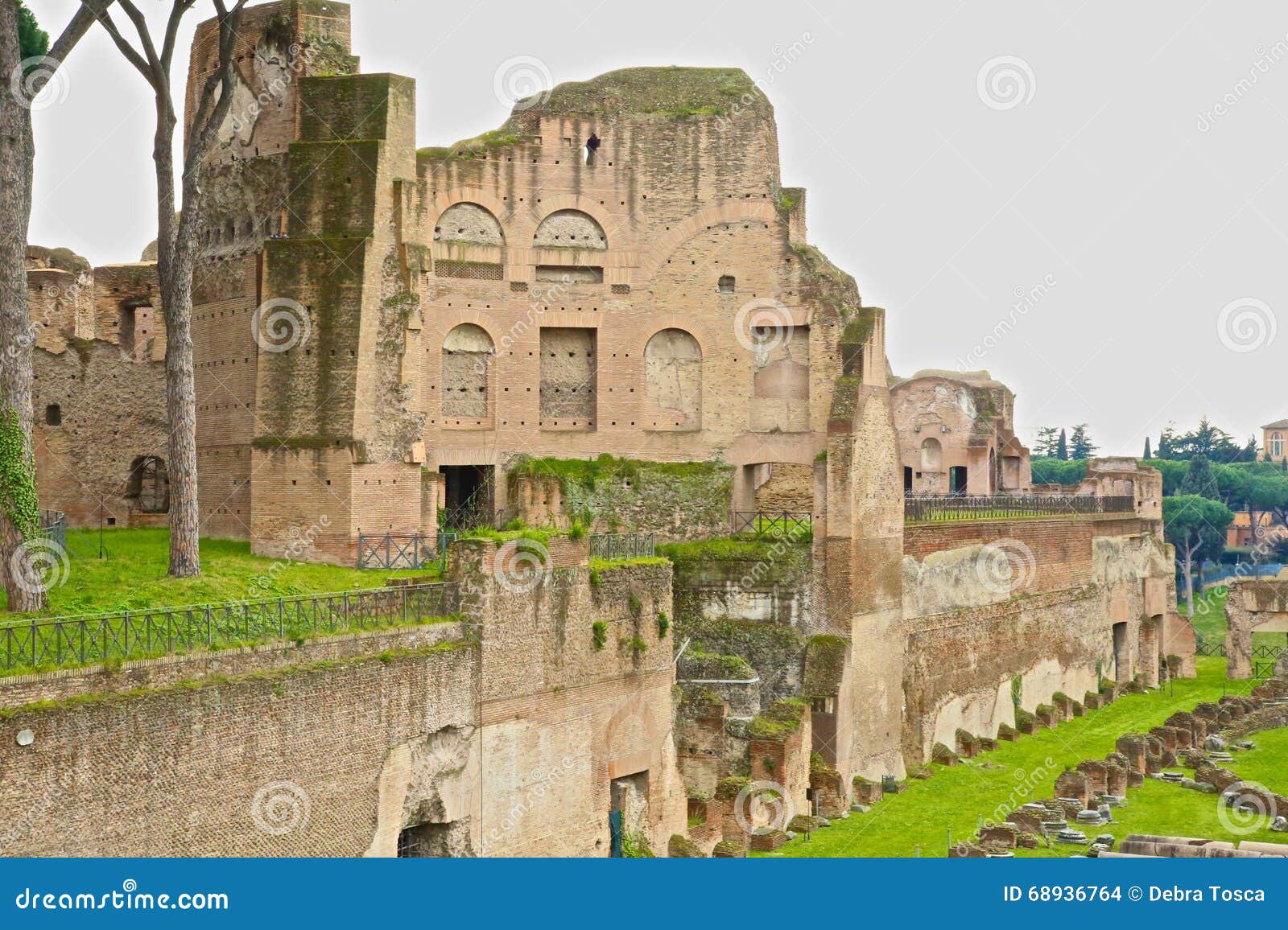 Flavian Palace ruins Rome stock photo. Image of ancient - 68936764