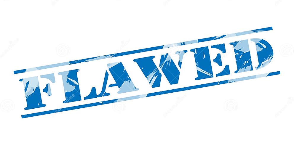 Flawed blue stamp stock illustration. Illustration of second - 98289869