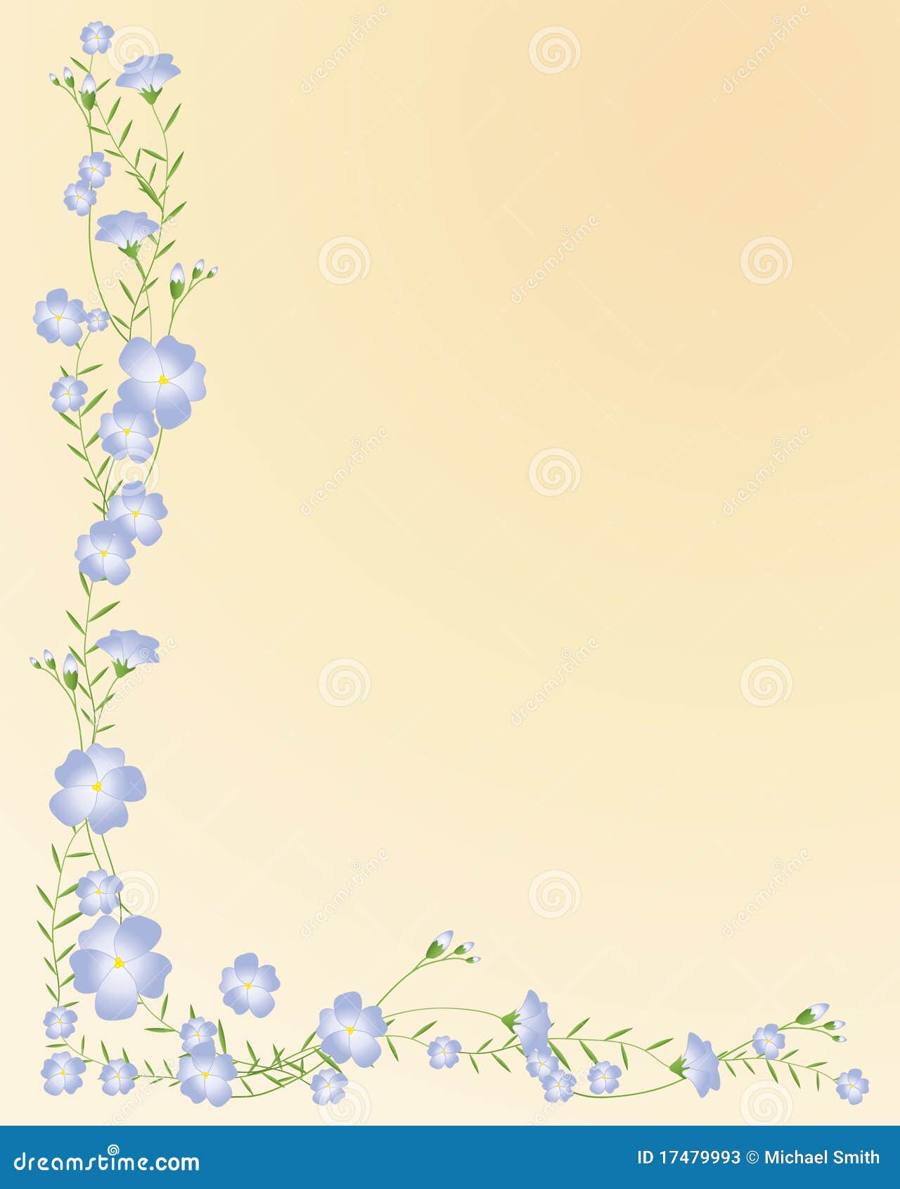 Flax design stock vector. Illustration of colours, buds - 17479993