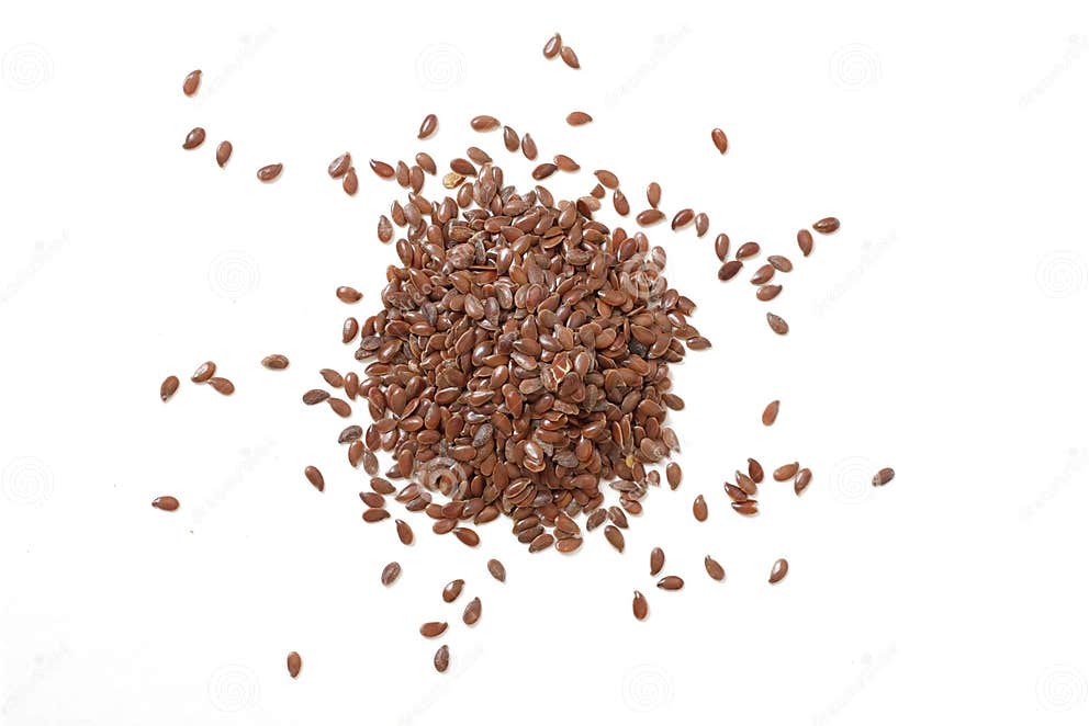 Flax seeds stock photo. Image of brown, isolated, bunch - 10648640
