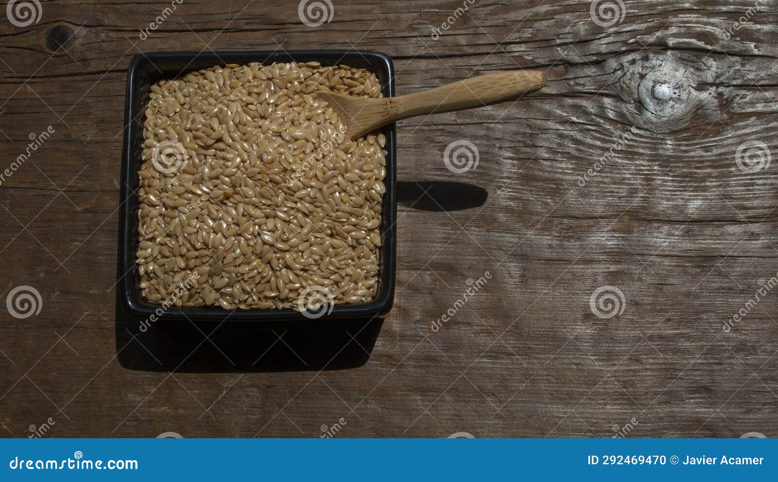Flax Seeds in Individual Container Stock Photo - Image of cuisine ...