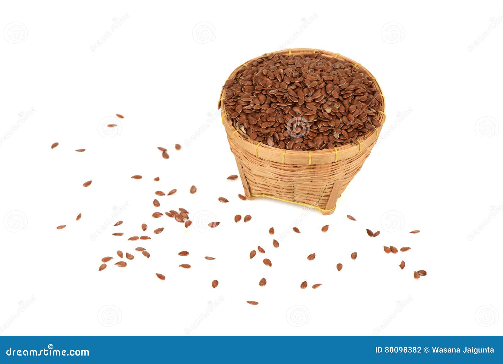 Flaxseed Ou Semente Do Usitatissimum L De Linum Da Linhaça Da Planta Do ...