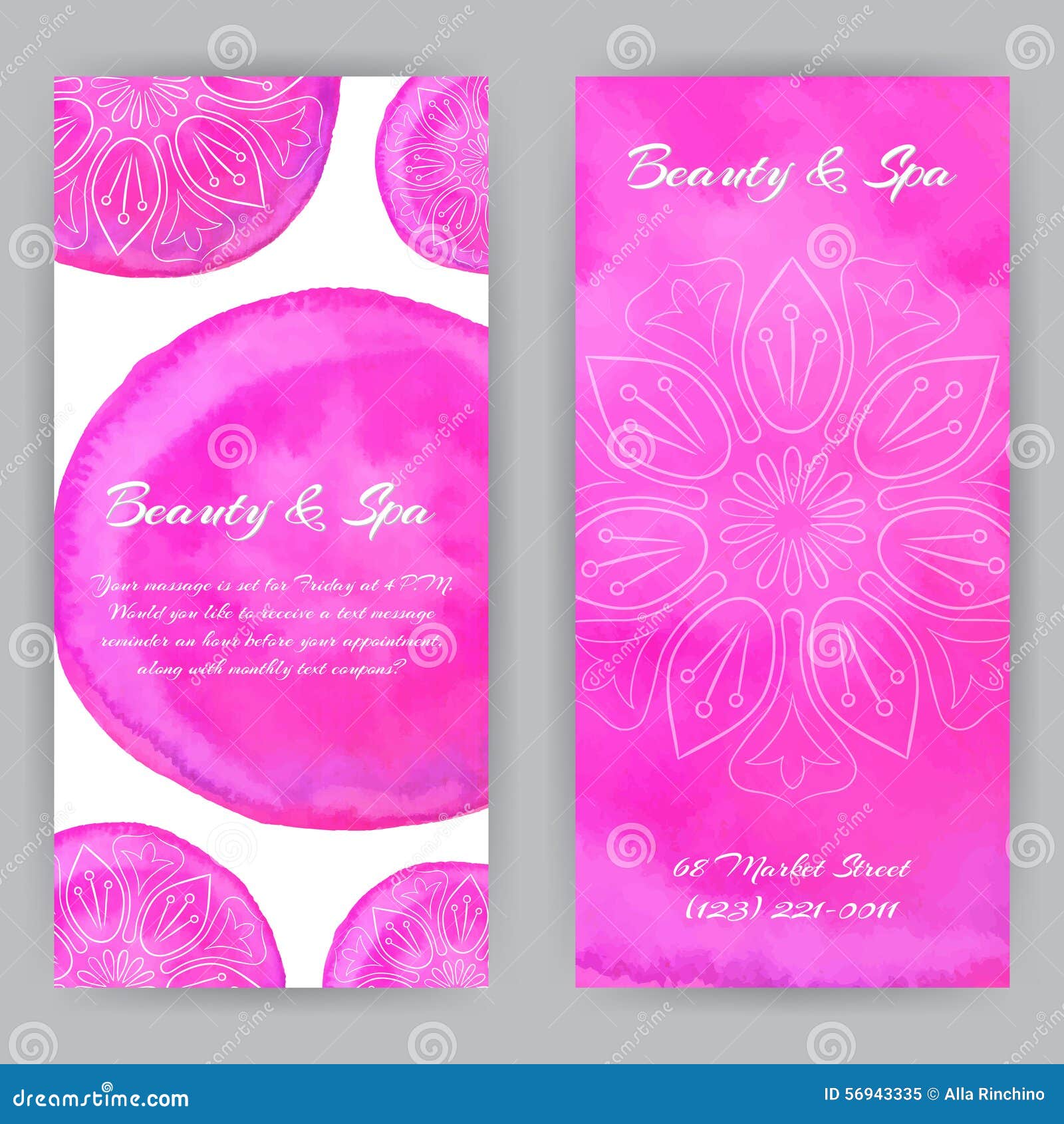 Flayer con lotos rosados ilustración del vector. Ilustración de ...