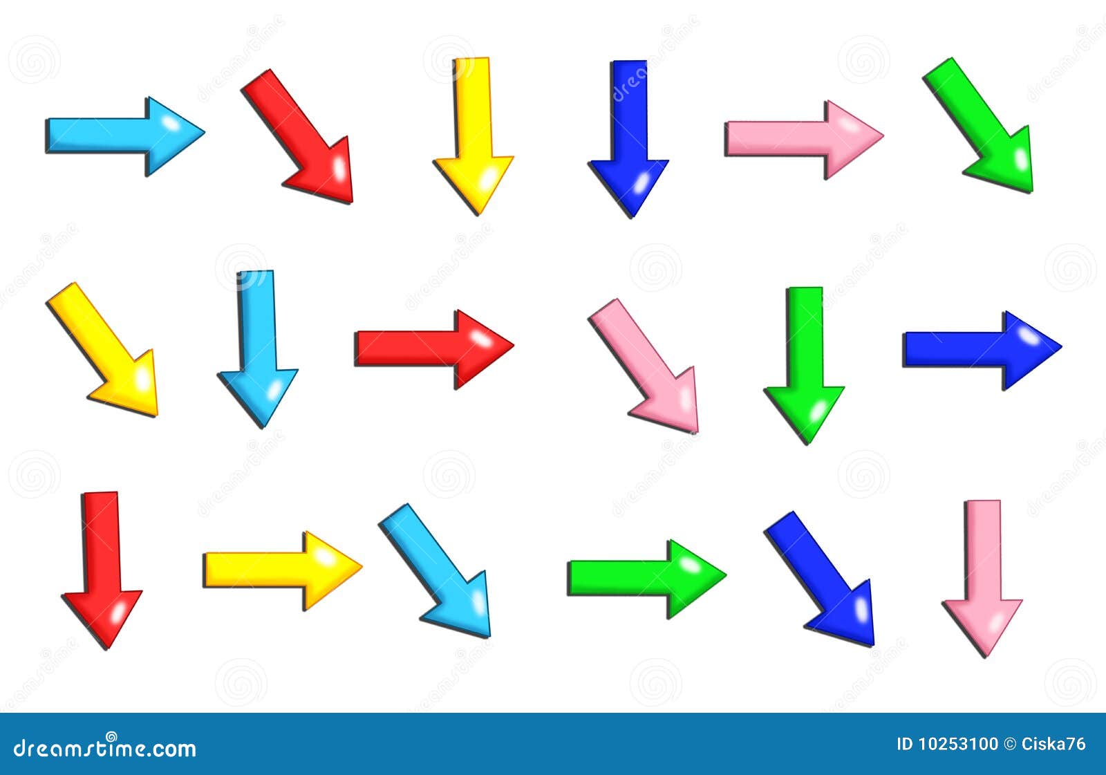 Flèches Photo stock - Image: 10253100