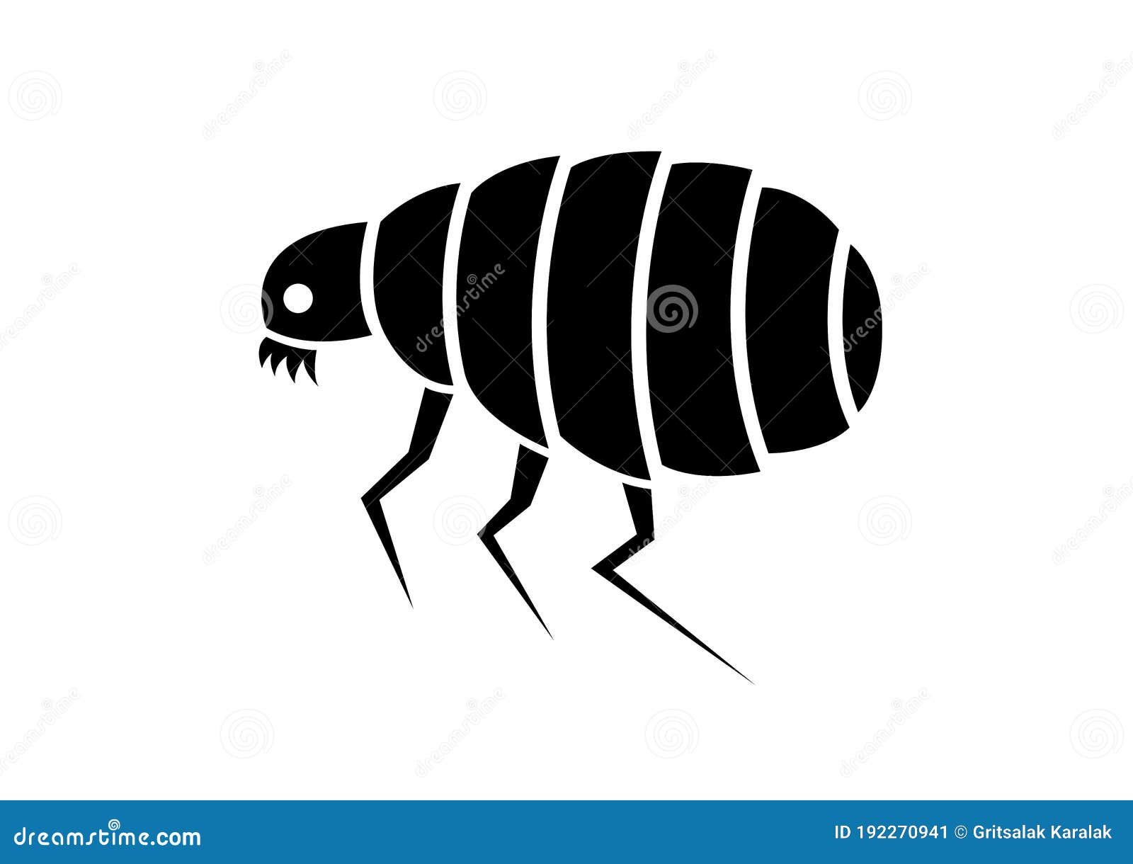 Flea, Icon In Line Design. Flea, Insect, Parasite, Pest, Jump, Small ...
