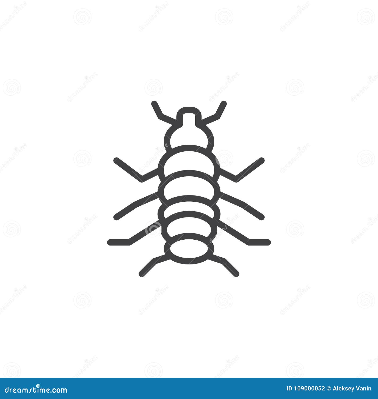 Flea Line Icon, Pests Concept, Home Parasite Jumping Insect Sign On ... Flea Line Icon, Pests Concept, Home Parasite Jumping Insect Sign On ...