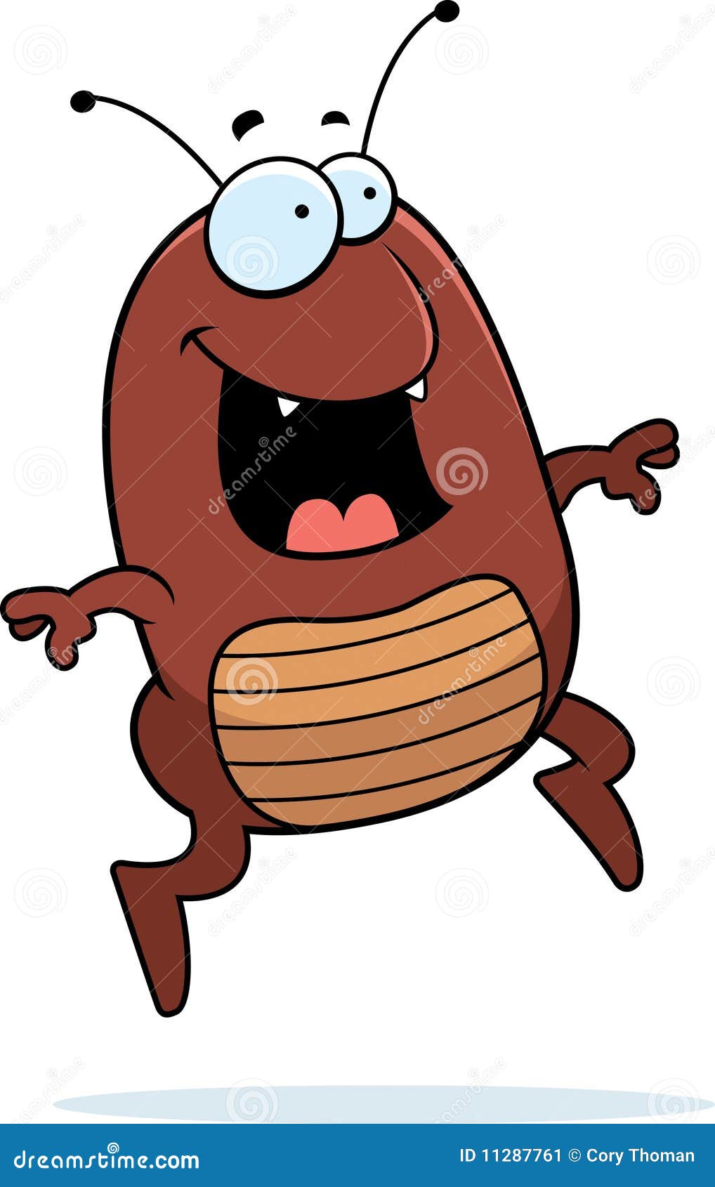 Flea Jumping stock vector. Illustration of tick, roach - 11287761