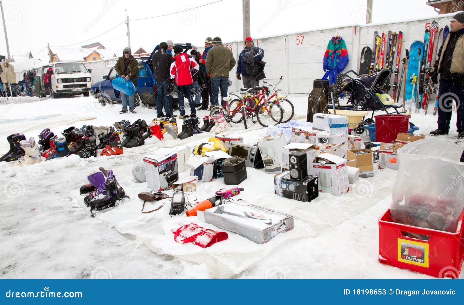 Flea market editorial stock photo. Image of obsolete - 18198653