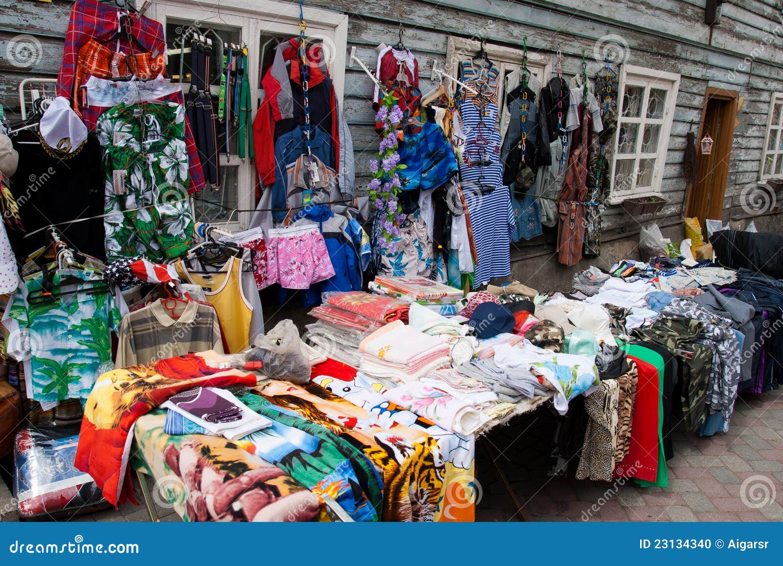 Flea market stock photo. Image of stand, sale, flea, colorful - 23134340