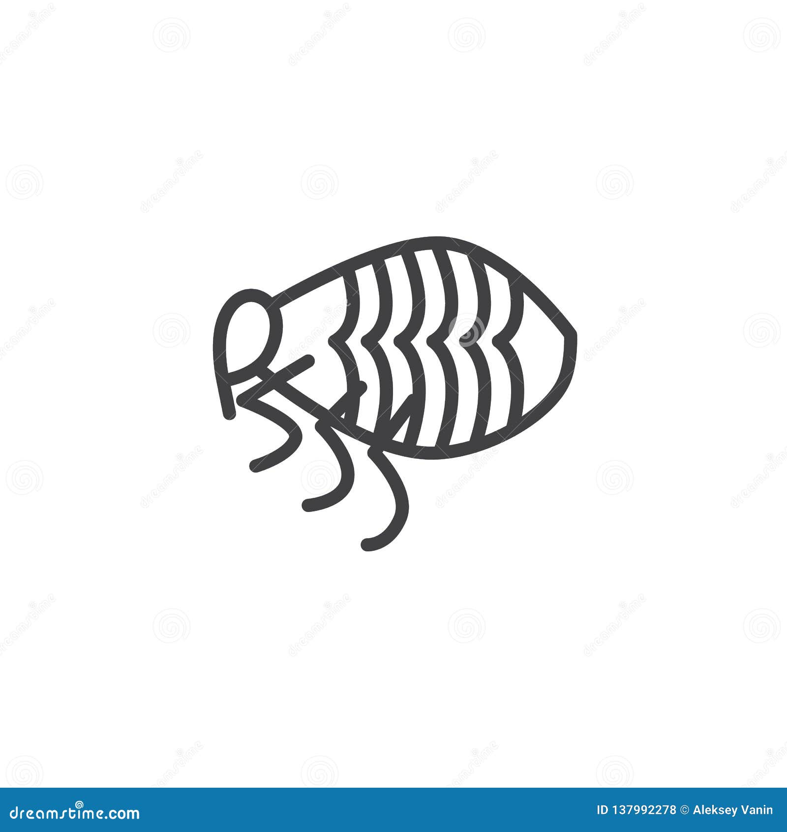 Flea pests line icon stock vector. Illustration of infection - 137992278 Flea pests line icon stock vector. Illustration of infection - 137992278