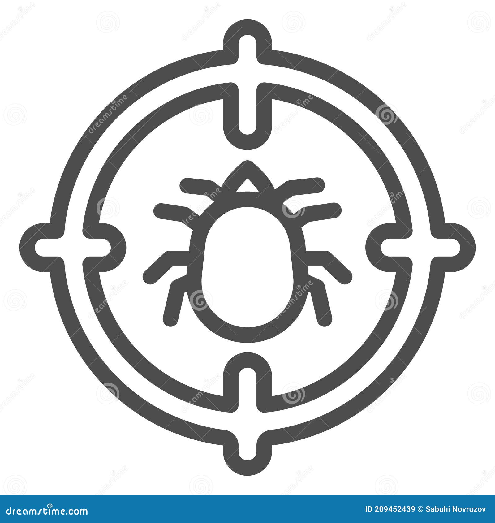Flea In Target Line And Solid Icon, Pest Control Concept, Flea Warning ... Flea In Target Line And Solid Icon, Pest Control Concept, Flea Warning ...