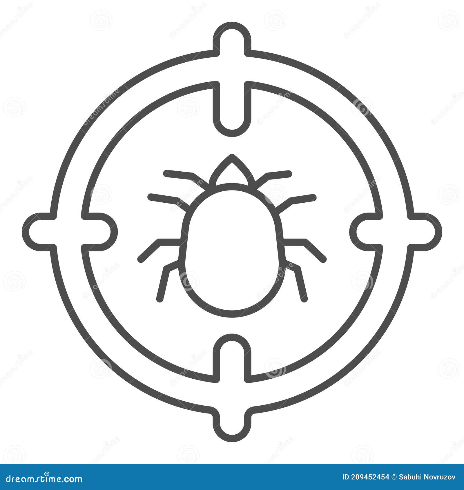 Flea Thin Line Icon, Pests Concept, Home Parasite Jumping Insect Sign ... Flea Thin Line Icon, Pests Concept, Home Parasite Jumping Insect Sign ...
