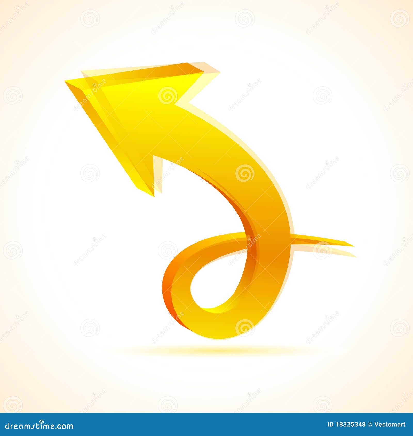 Flecha ilustración del vector. Ilustración de logro, color - 18325348