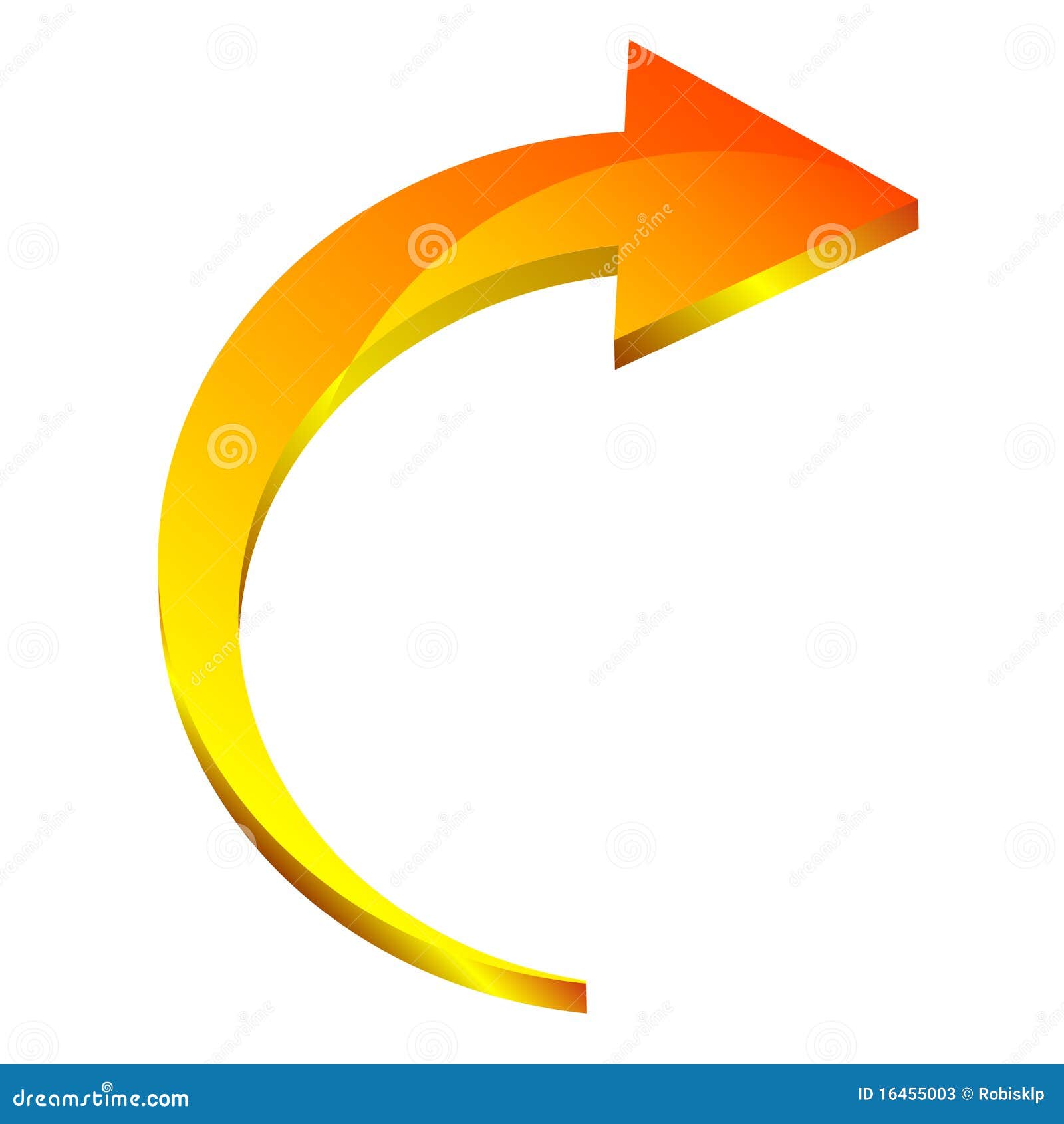 Flecha 3d ilustración del vector. Ilustración de perspectiva - 16455003