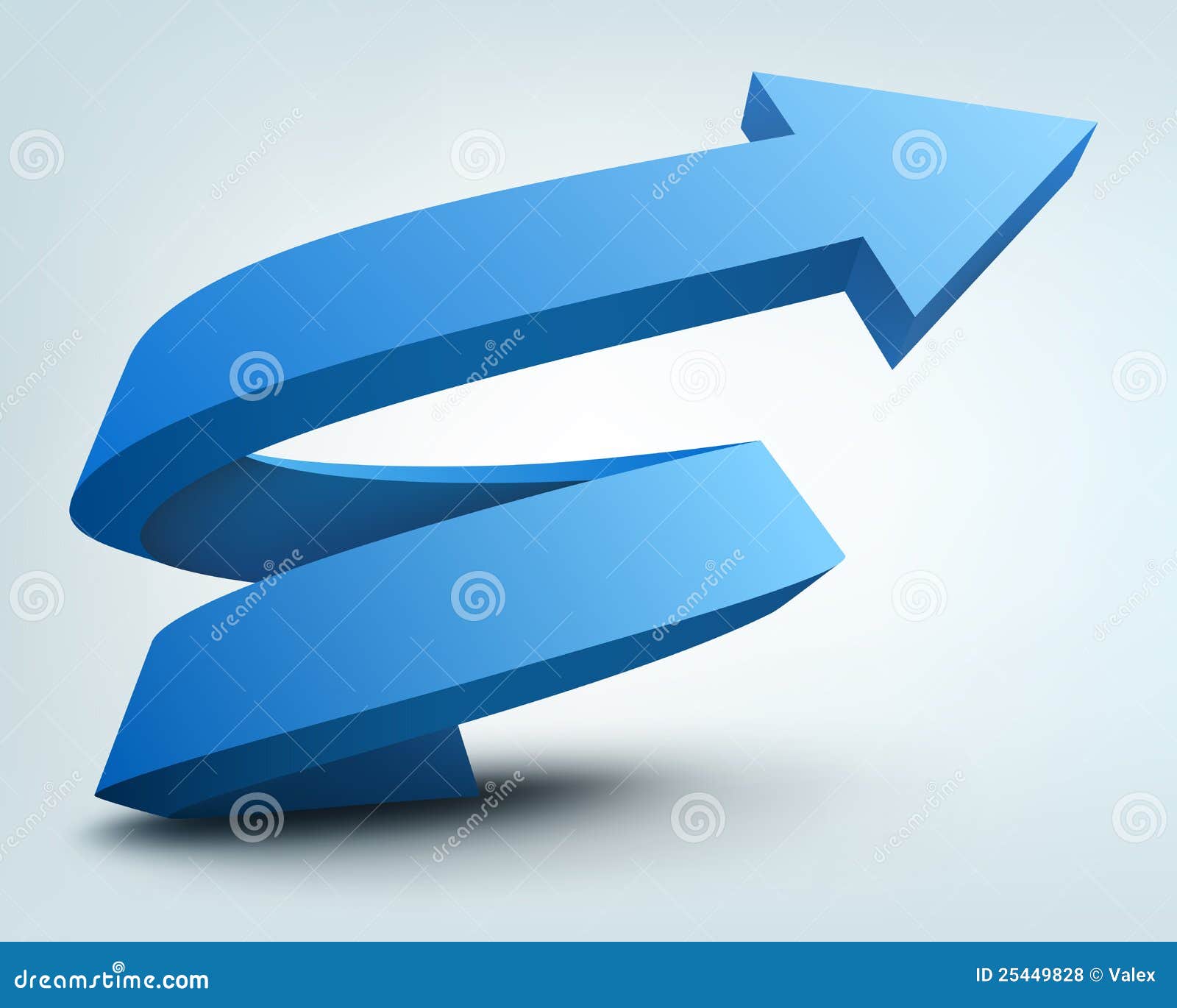 Flecha 3d ilustración del vector. Ilustración de decorativo - 25449828