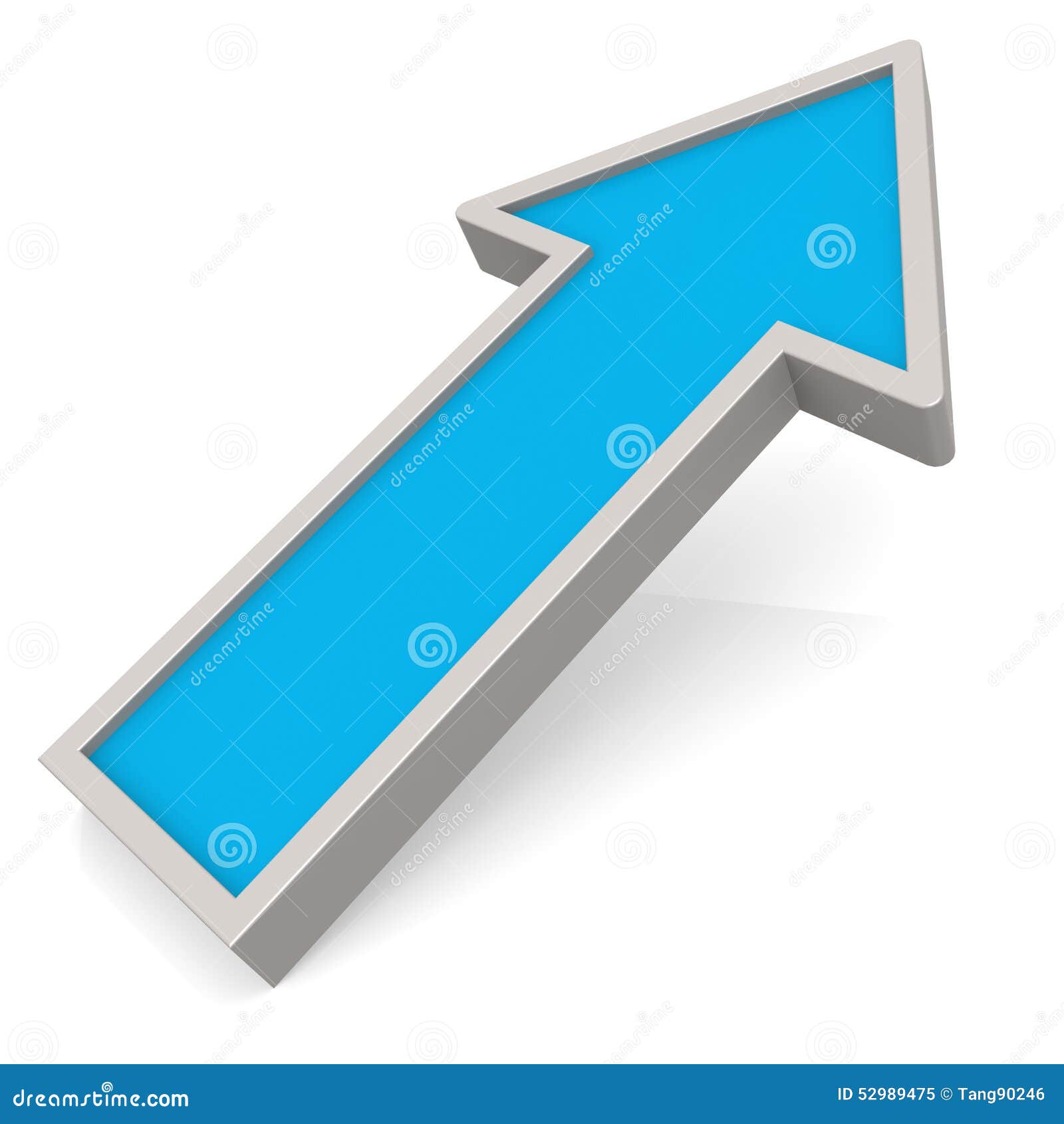 Flecha azul stock de ilustración. Ilustración de arte - 52989475