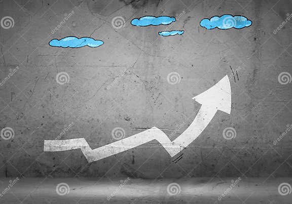 Flecha creciente stock de ilustración. Ilustración de barra - 51539803