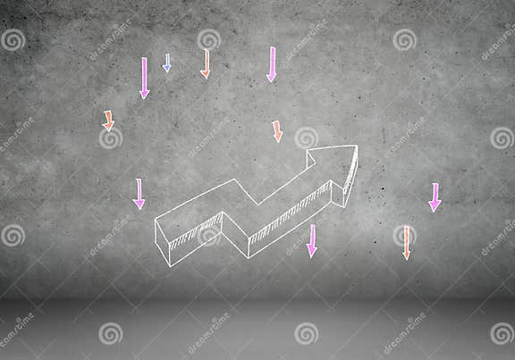 Flecha creciente stock de ilustración. Ilustración de crecimiento ...