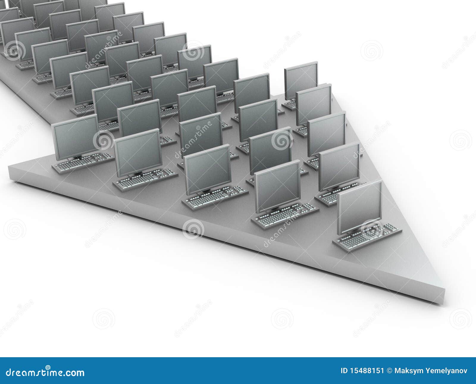 Flecha de la PC stock de ilustración. Ilustración de equipo - 15488151