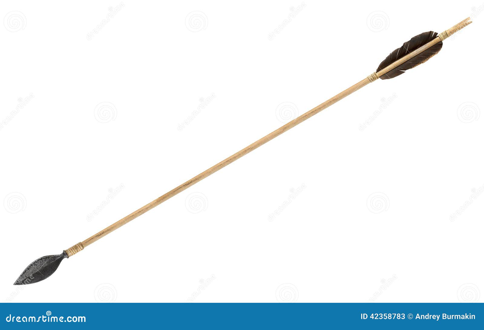 Flecha De Madera Vieja Antigua Imagen de archivo - Imagen de pluma ...