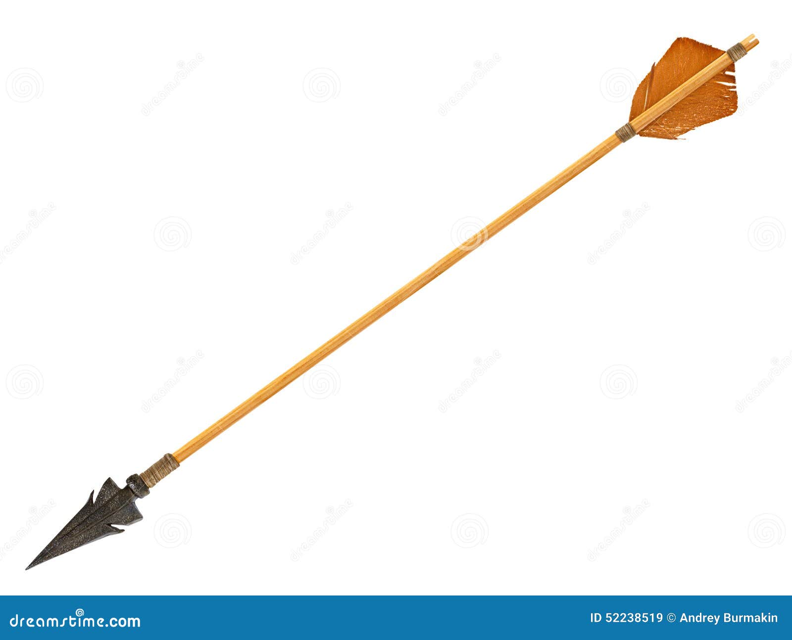 Flecha De Madera Vieja Antigua Imagen de archivo - Imagen de arquero ...